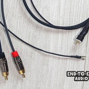 Hi-fi Turntable Tonearm Cable, Gold 5-pin Din to Dual Gold RCA or XLR ...