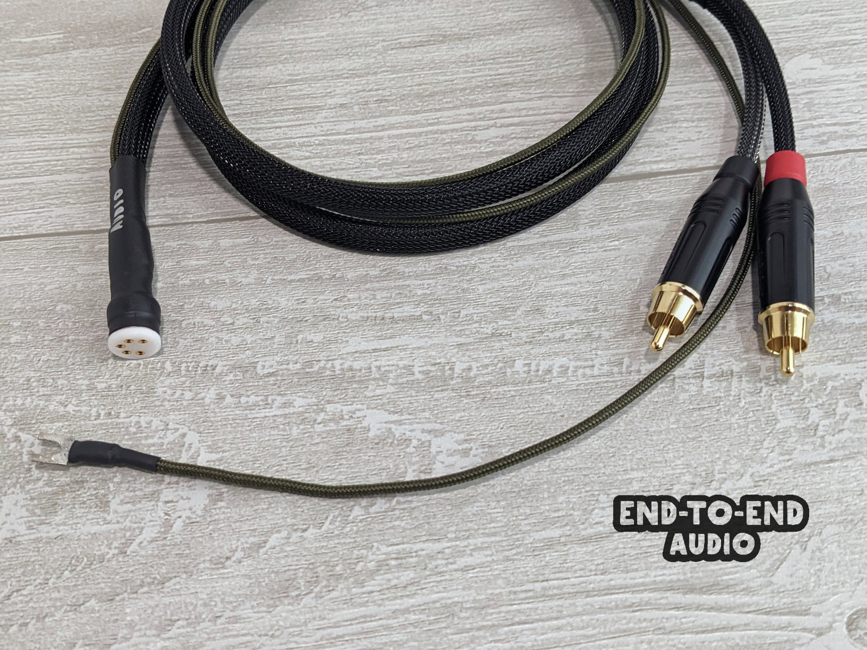 Hi-fi Turntable Tonearm Cable Gold 5-pin Din to Dual Gold RCA - Etsy