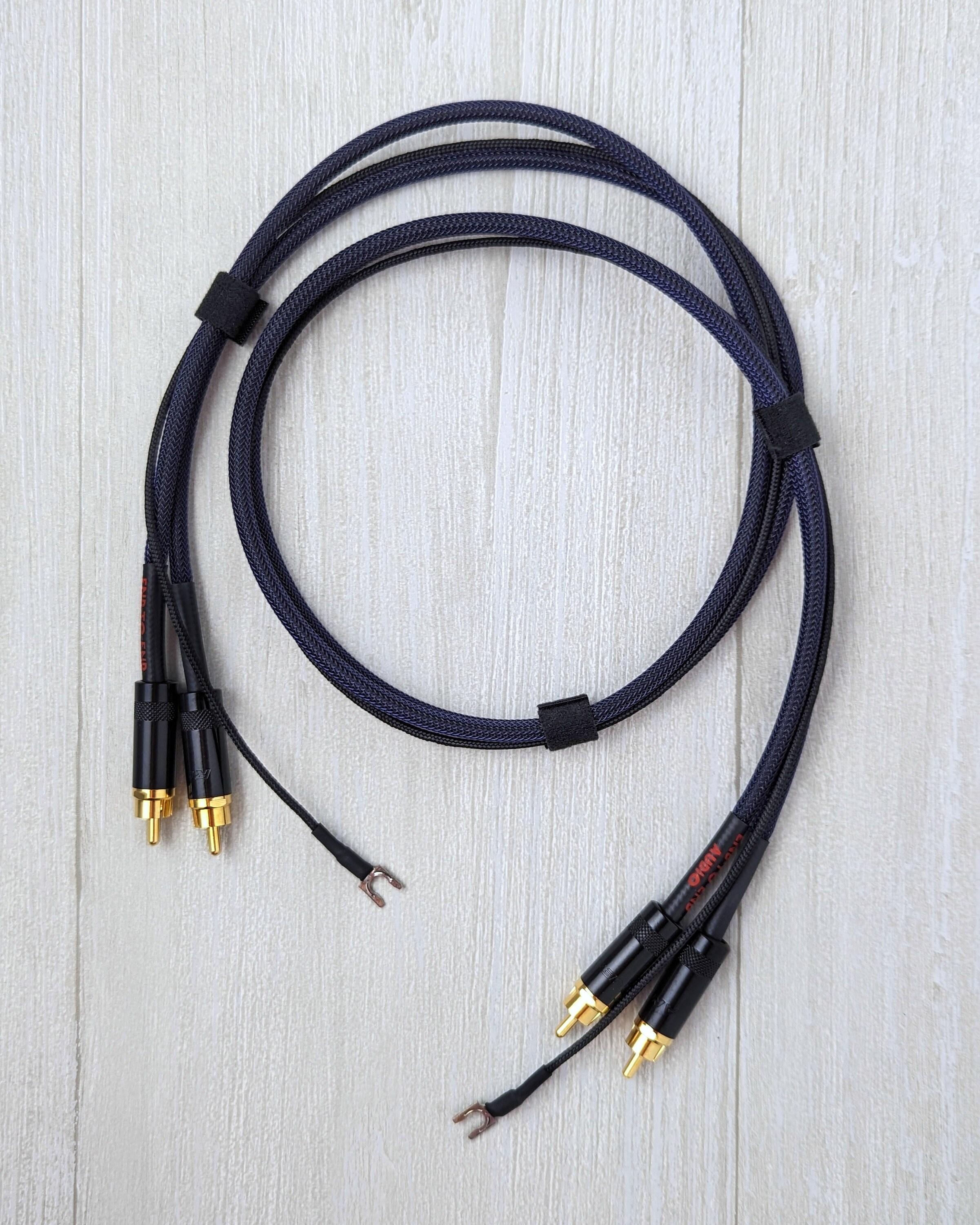Turntable Cable Set, Mogami Cable, Dual Gold RCA, Spade Ground Wire ...