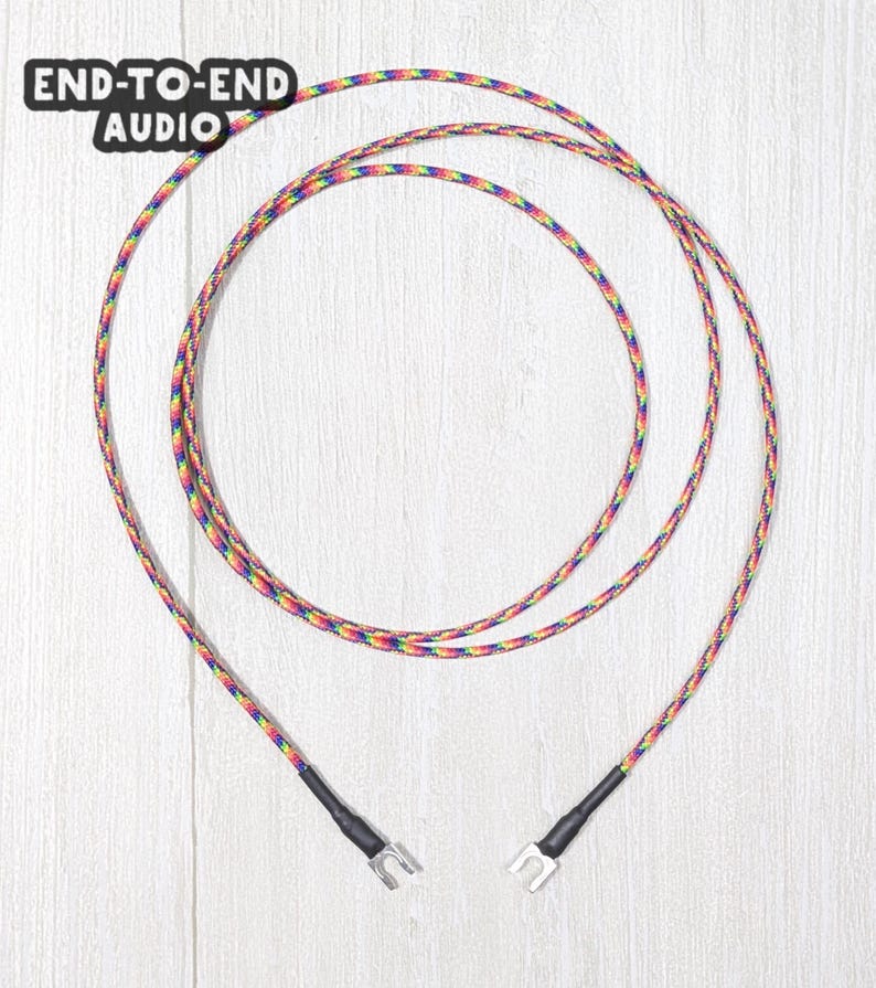 Turntable Ground Wire | 18 AWG Premium Wire W/ Spade & Paracord Sleeve ...