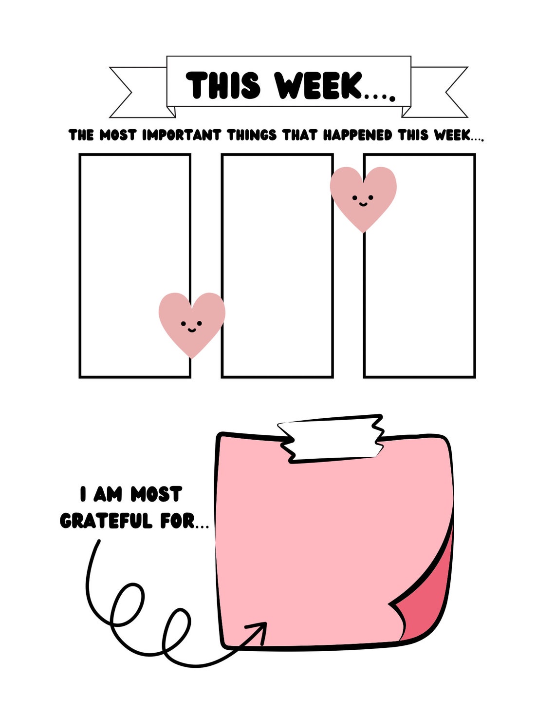 PRINTABLE 5-minute Gratitude Journal for Kids - Etsy