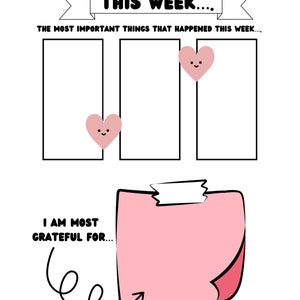 PRINTABLE 5-minute Gratitude Journal for Kids - Etsy