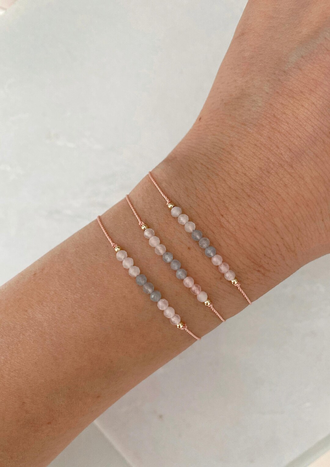 Natural Rose Quartz, Aquamarine & Moonstone Gemstone Fertility Support ...