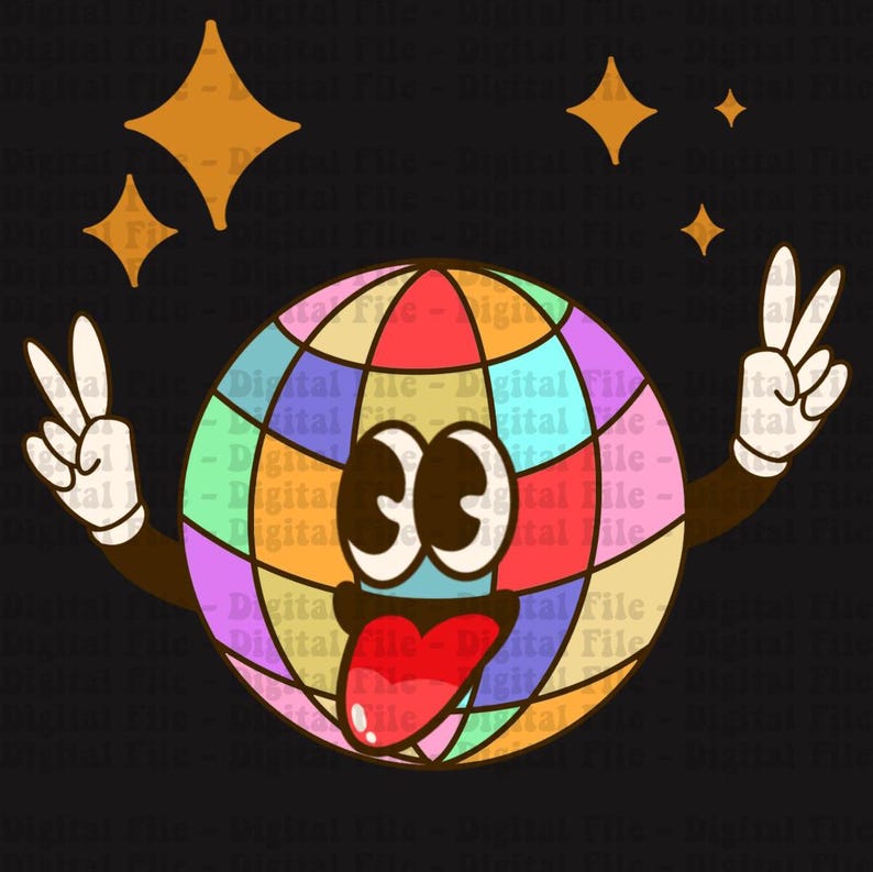 Disco Ball Sparkle PNG, Svg, Funny Png, Cute Png, Aesthetic Png, Disco ...