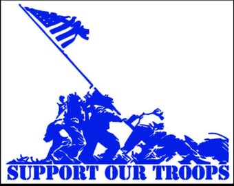 Support Our Troops Decal - Etsy