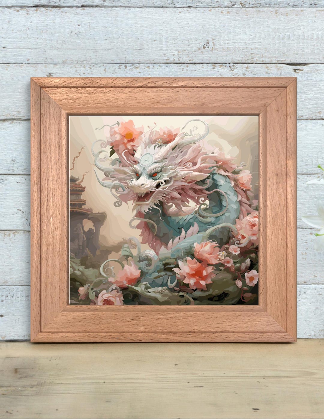 Mythical Romantic Dragon Instant Digital Download, Printable, Wall Art ...