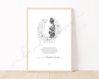 Celebrating Motherhood Mother Daughter Mother Child Print - Etsy