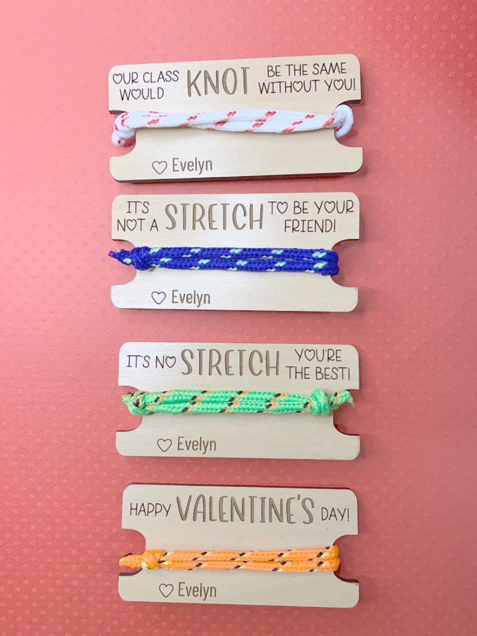 Friendship Bracelet - Class Valentines - Non Candy Valentines - Candy ...