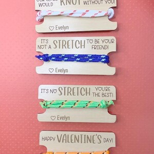 Friendship Bracelet - Class Valentines - Non Candy Valentines - Candy ...
