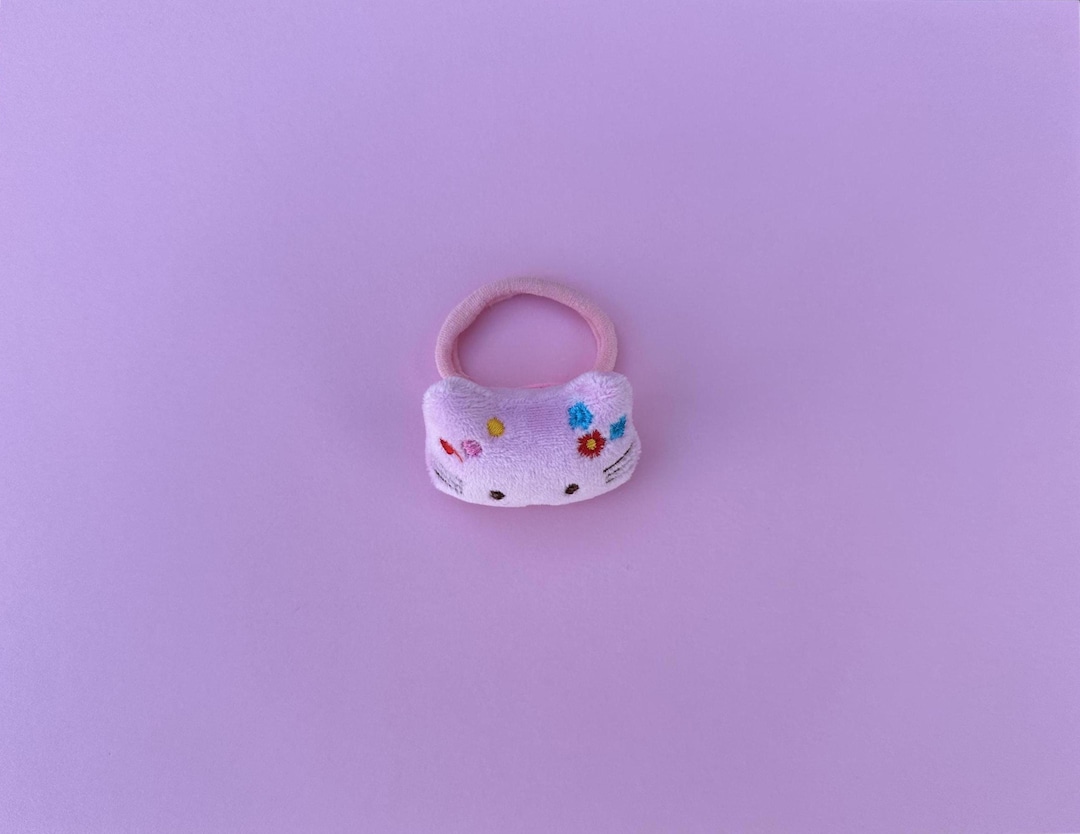 Handmade Kitty Hair Tie, Soft Elastic Ponytail Holder - Etsy