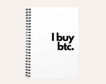 Trade Notes - A5 or A4 Spiral Crypto Notebook, Trading Journal, Lined ...