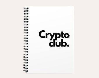 Trade Notes - A5 or A4 Spiral Crypto Notebook, Trading Journal, Lined ...