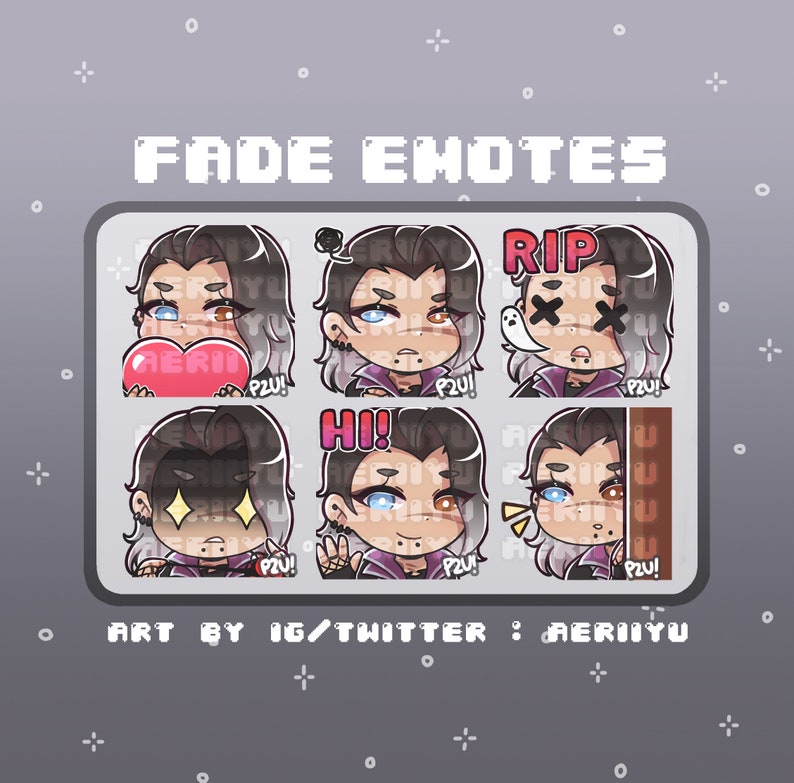 Fade Emotes for Twitch and Discord - Etsy