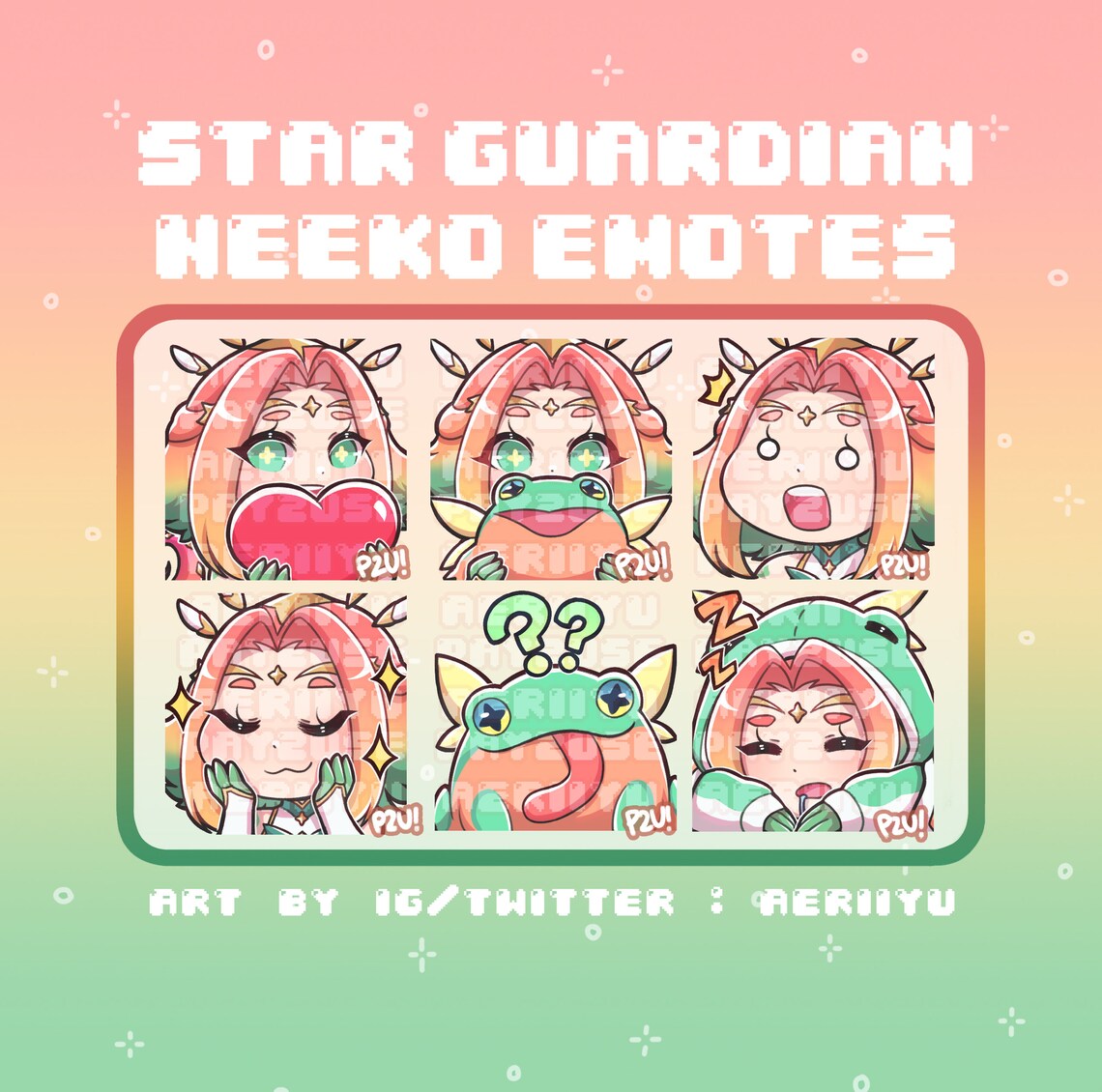 Star Guardian Neeko Emotes for Twitch and Discord - Etsy