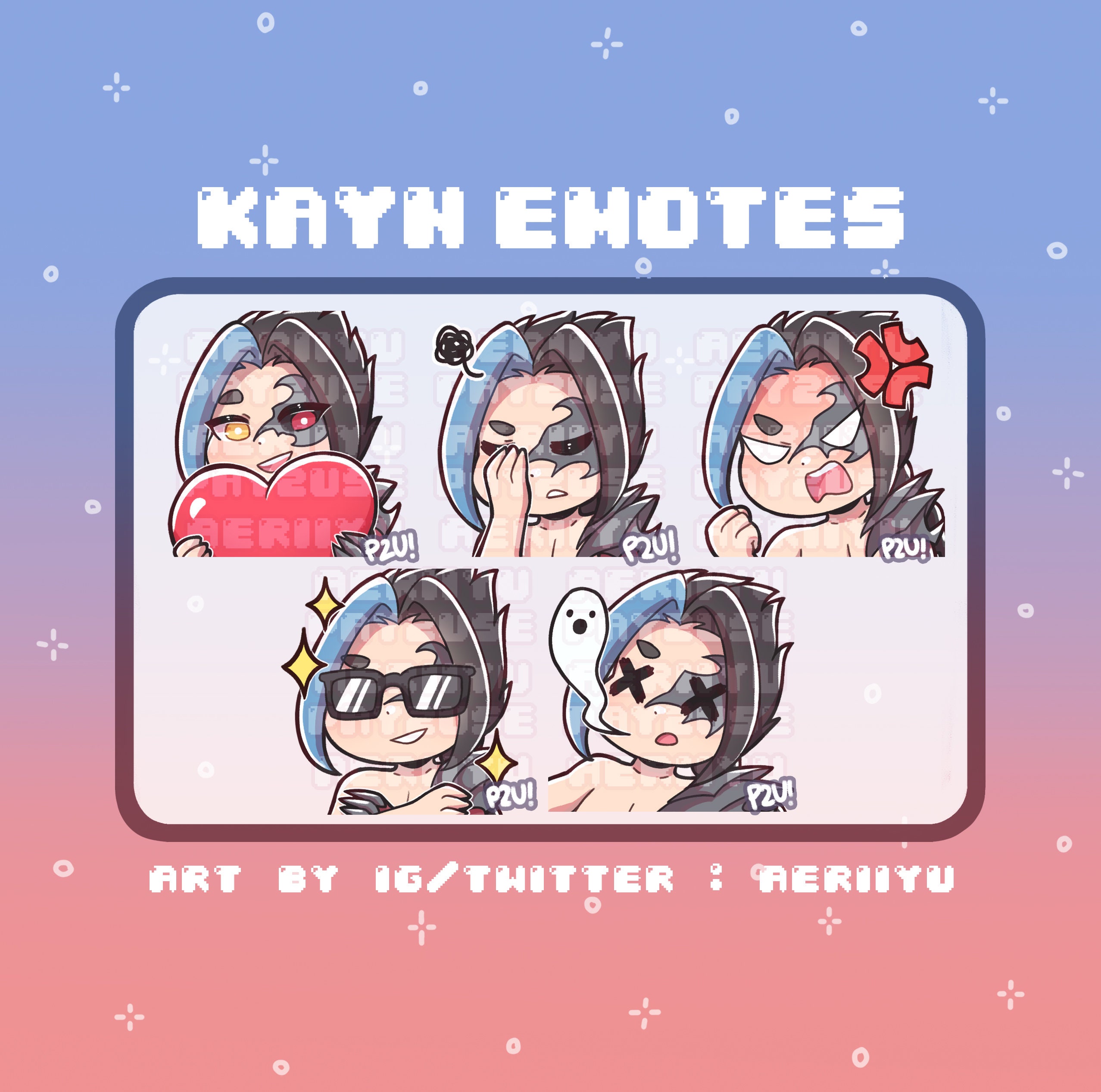 Kayn Emotes - Etsy
