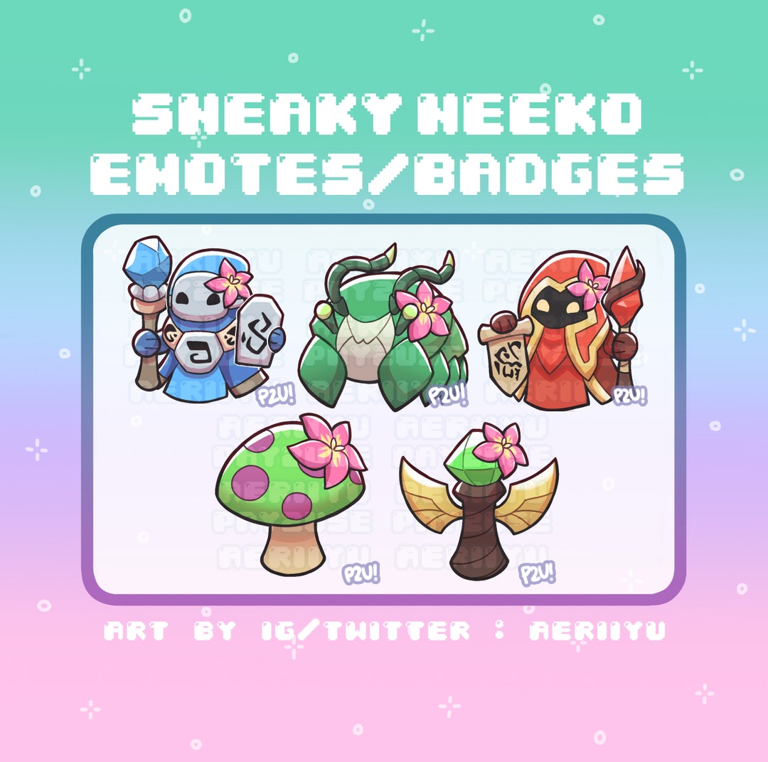 ANIMATED Sneaky Neeko Emotes/badges - Etsy