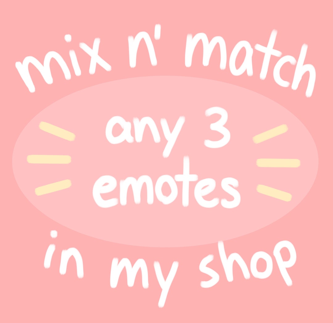 Mix N Match 3 Emotes - Etsy