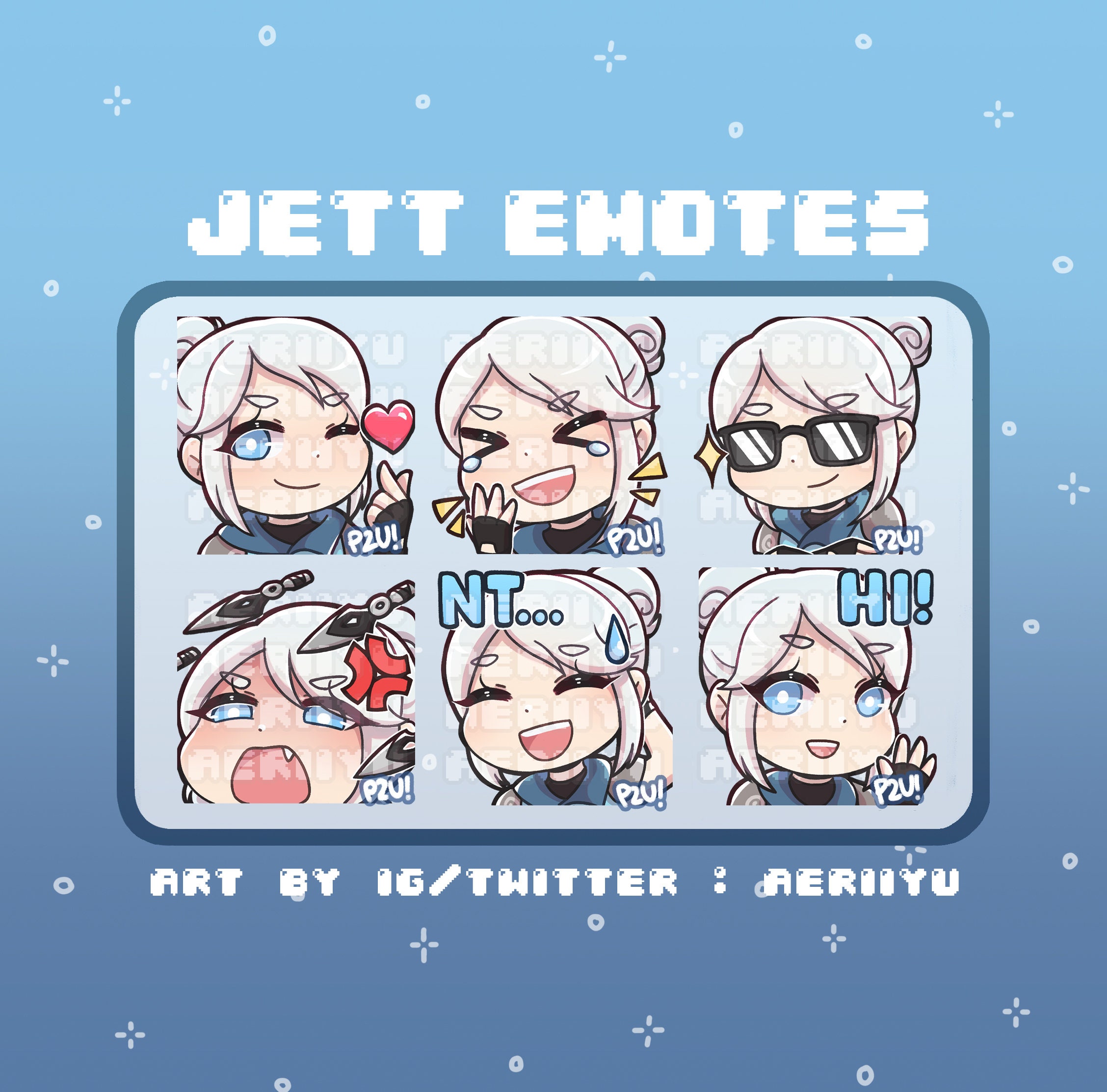 Jett Emotes for Twitch and Discord - Etsy Canada