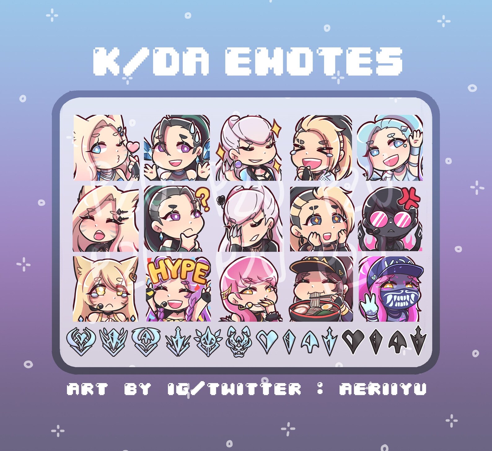 K/DA Emote Set - Etsy