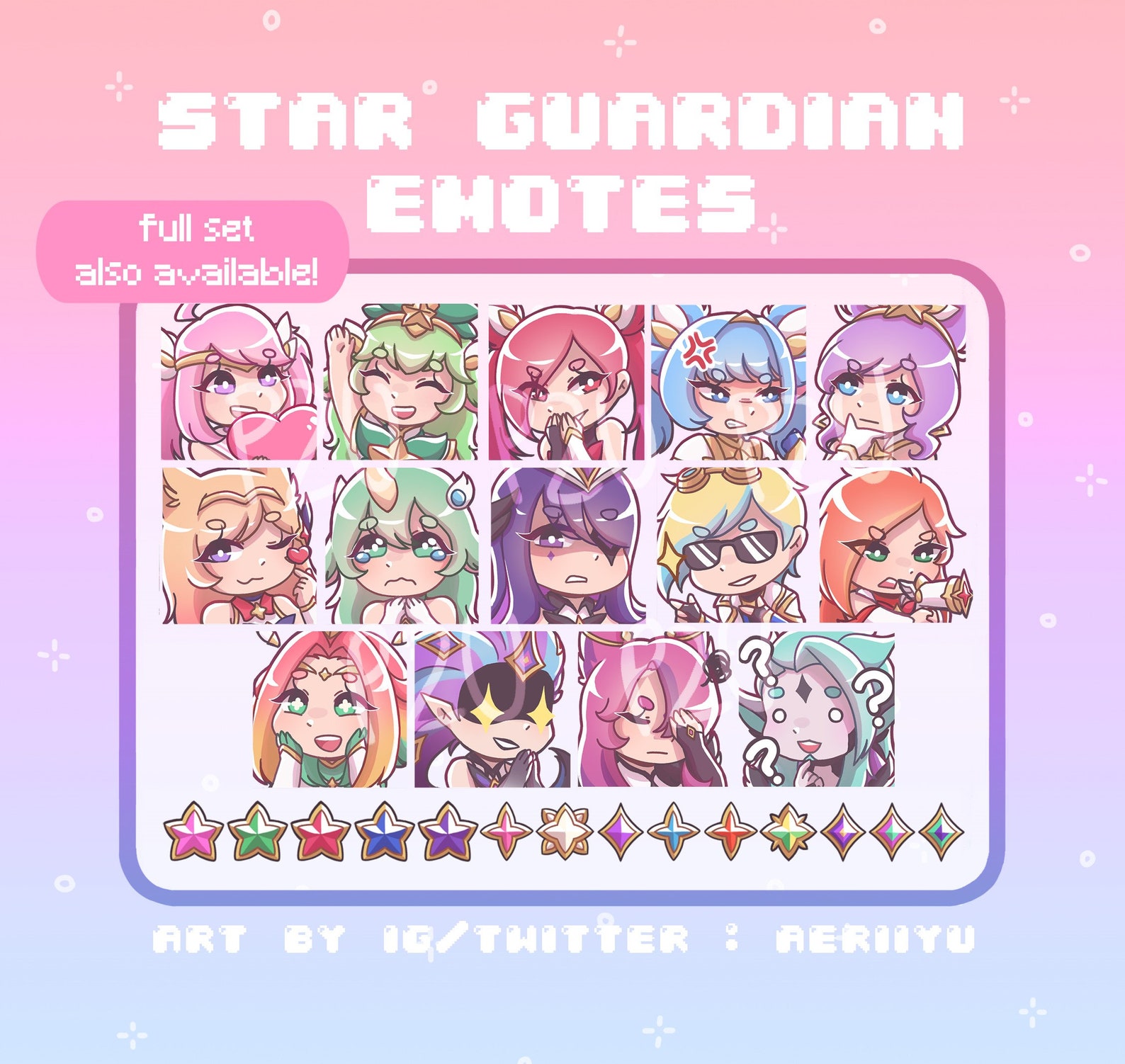 Star Guardian Emotes Set 3 - Etsy