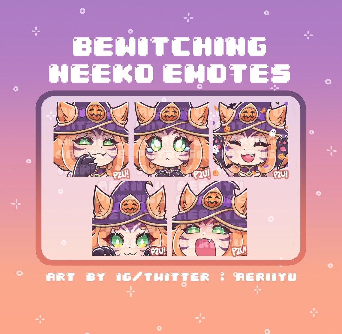 Bewitching Neeko Emotes for Twitch and Discord - Etsy