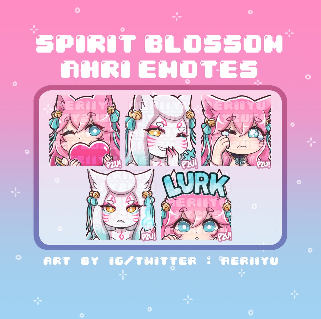 Spirit Blossom Ahri Emotes for Twitch and Discord - Etsy