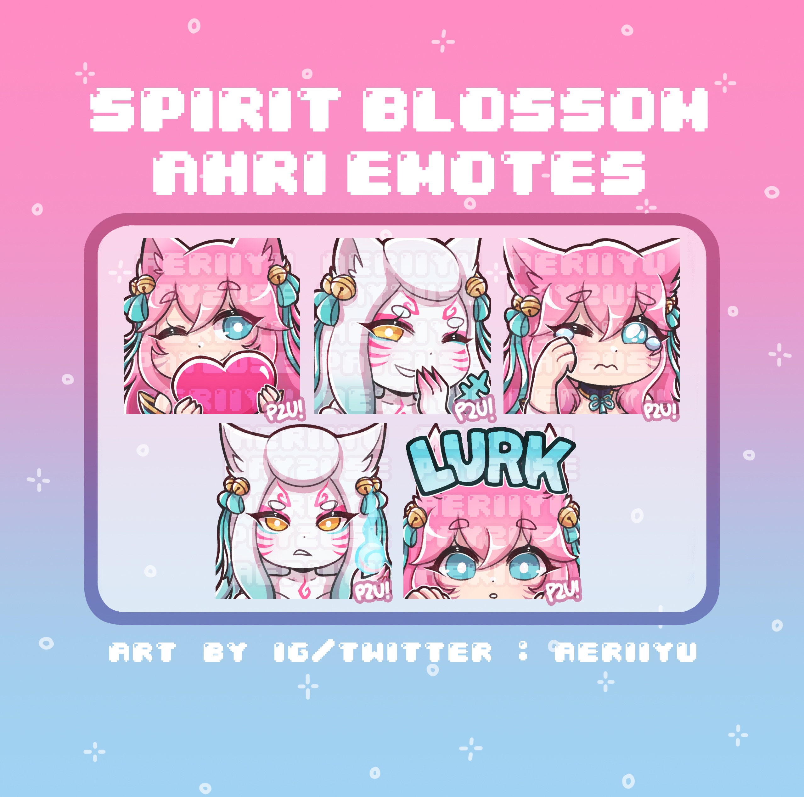 Spirit Blossom Ahri Emotes for Twitch and Discord - Etsy