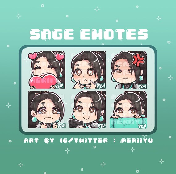 Sage Emotes for Twitch and Discord - Etsy
