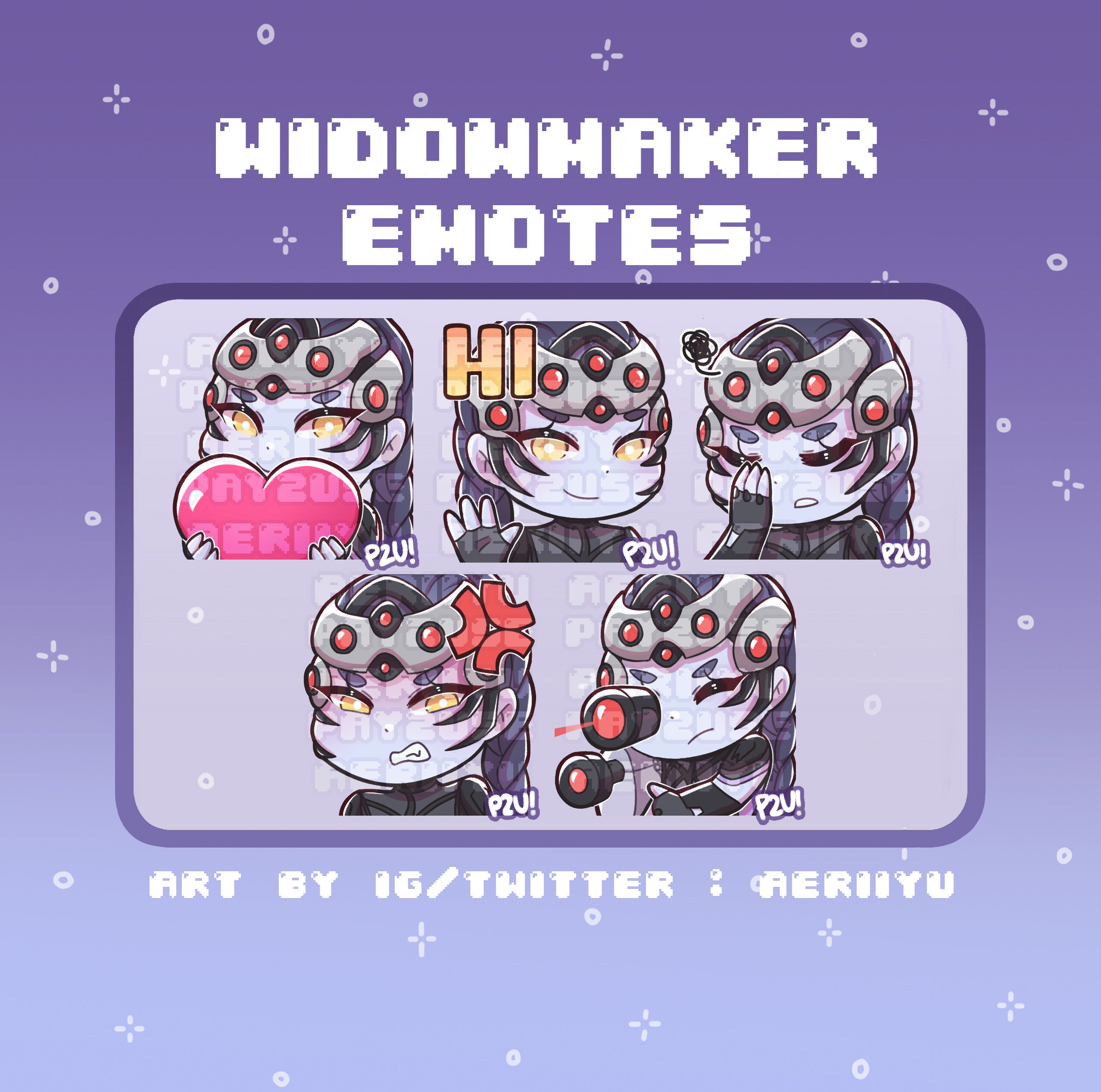 Widowmaker Emotes - Etsy