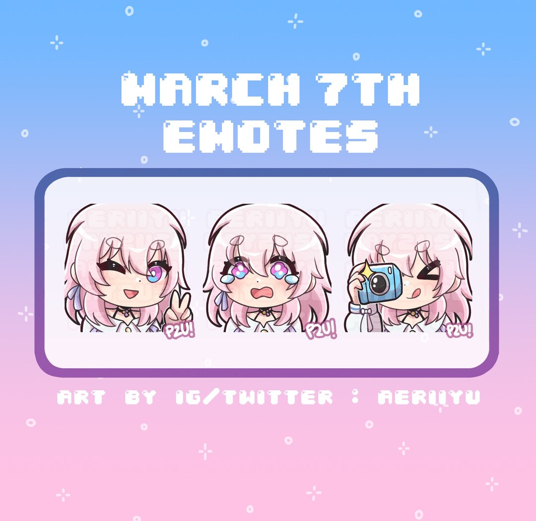 HSR March 7th Emotes - Etsy