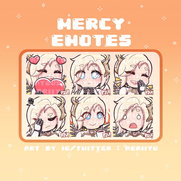 Twitch Overwatch Emotes Mercy Animated - Etsy
