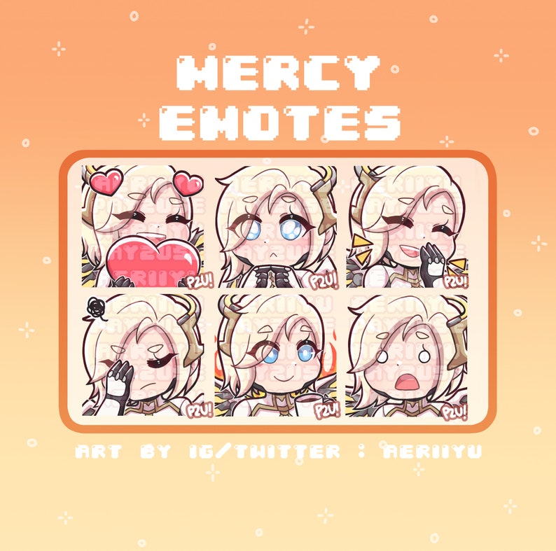 Mercy Emotes 2.0 - Etsy