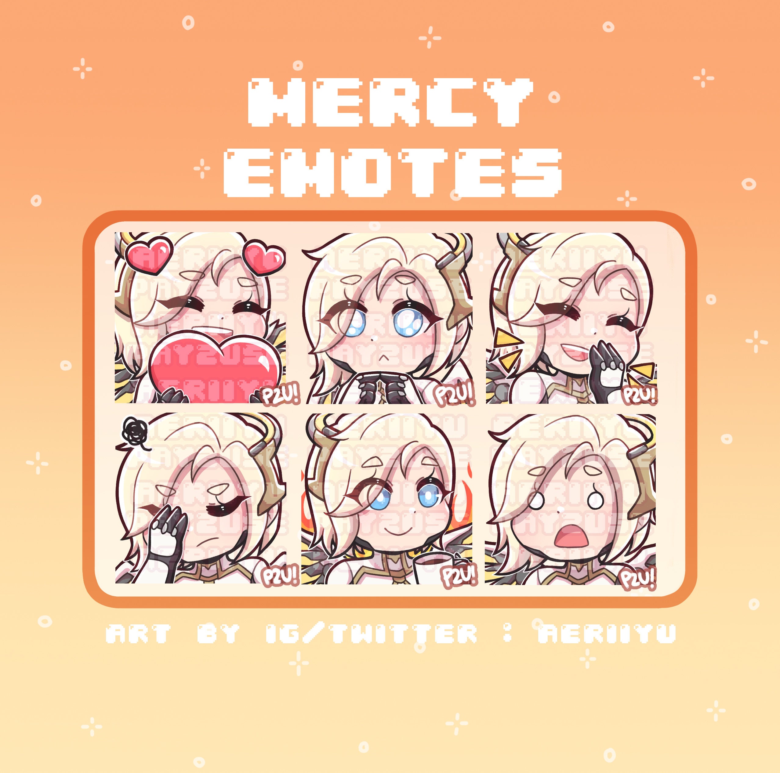 Mercy Emotes 2.0 - Etsy