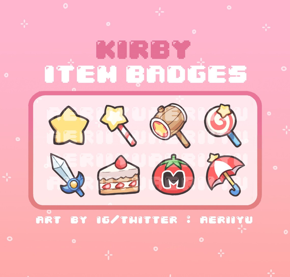 Kirby Badges - Etsy