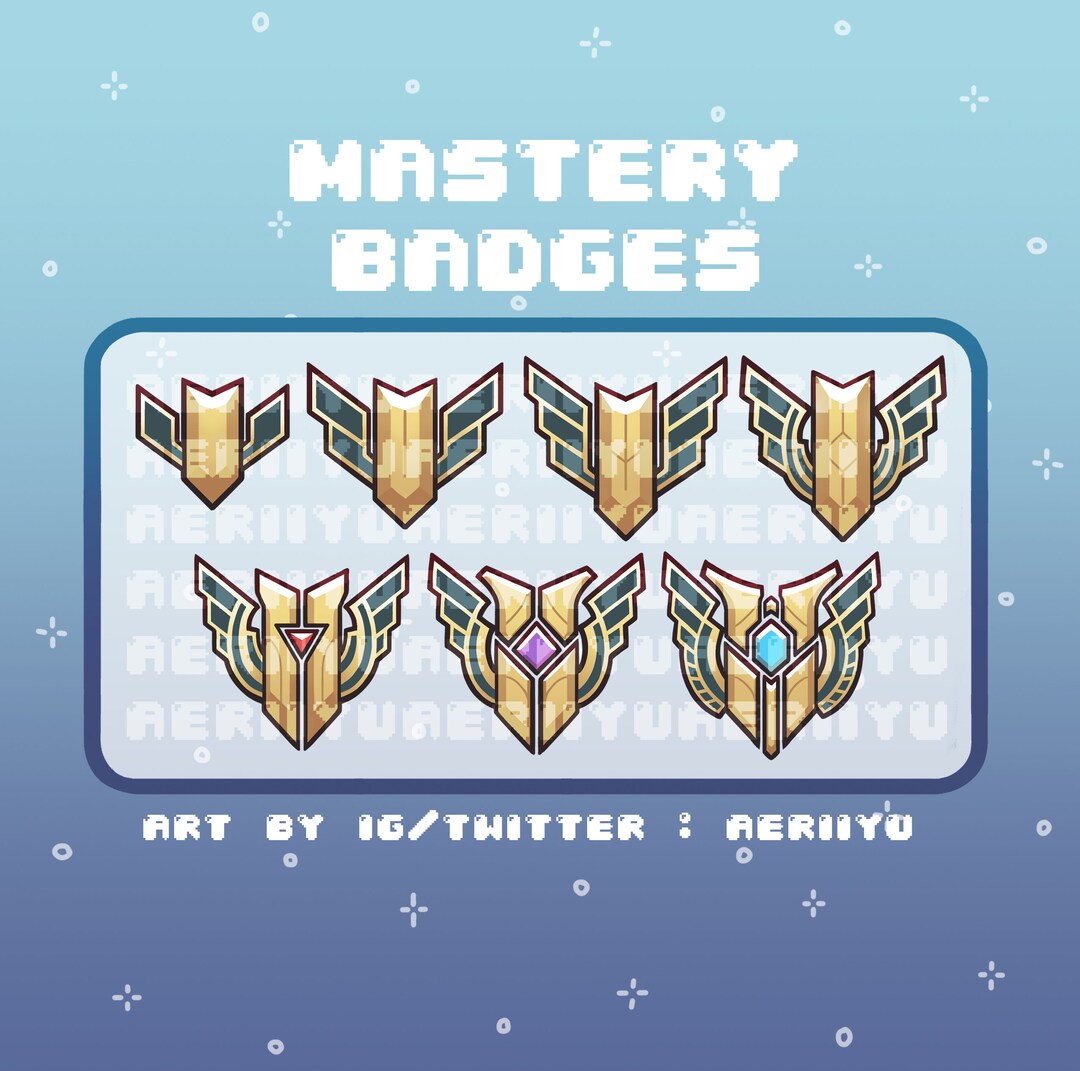 Mastery Emotes / Badges - Etsy