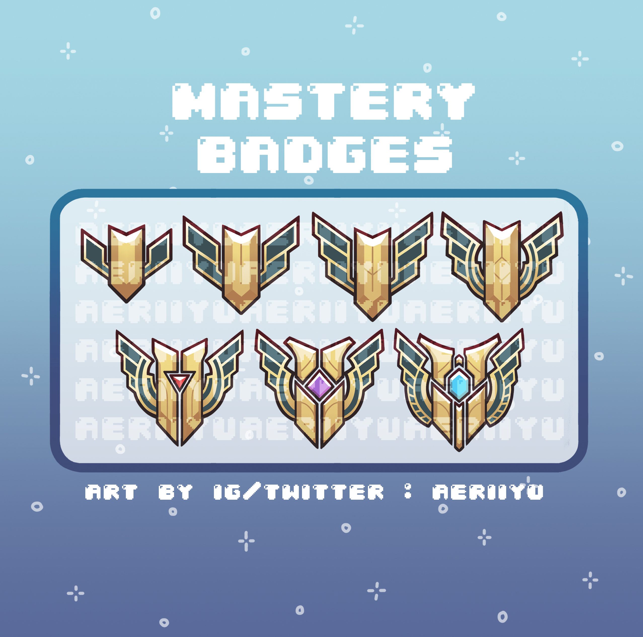 Mastery Emotes / Badges - Etsy