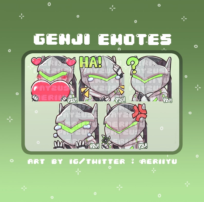 Genji Emotes - Etsy