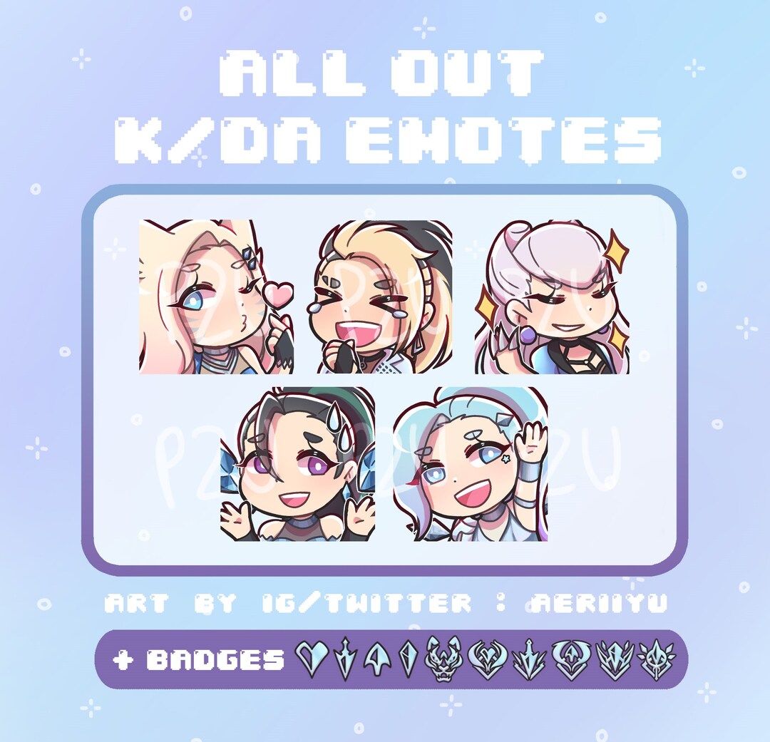 K/DA All Out Emote Set - Etsy
