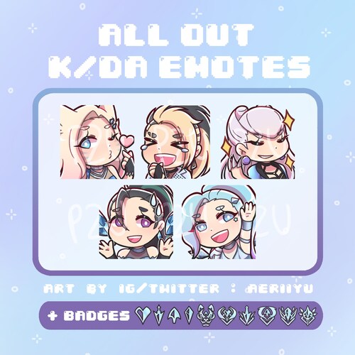 K/DA Emote Set - Etsy