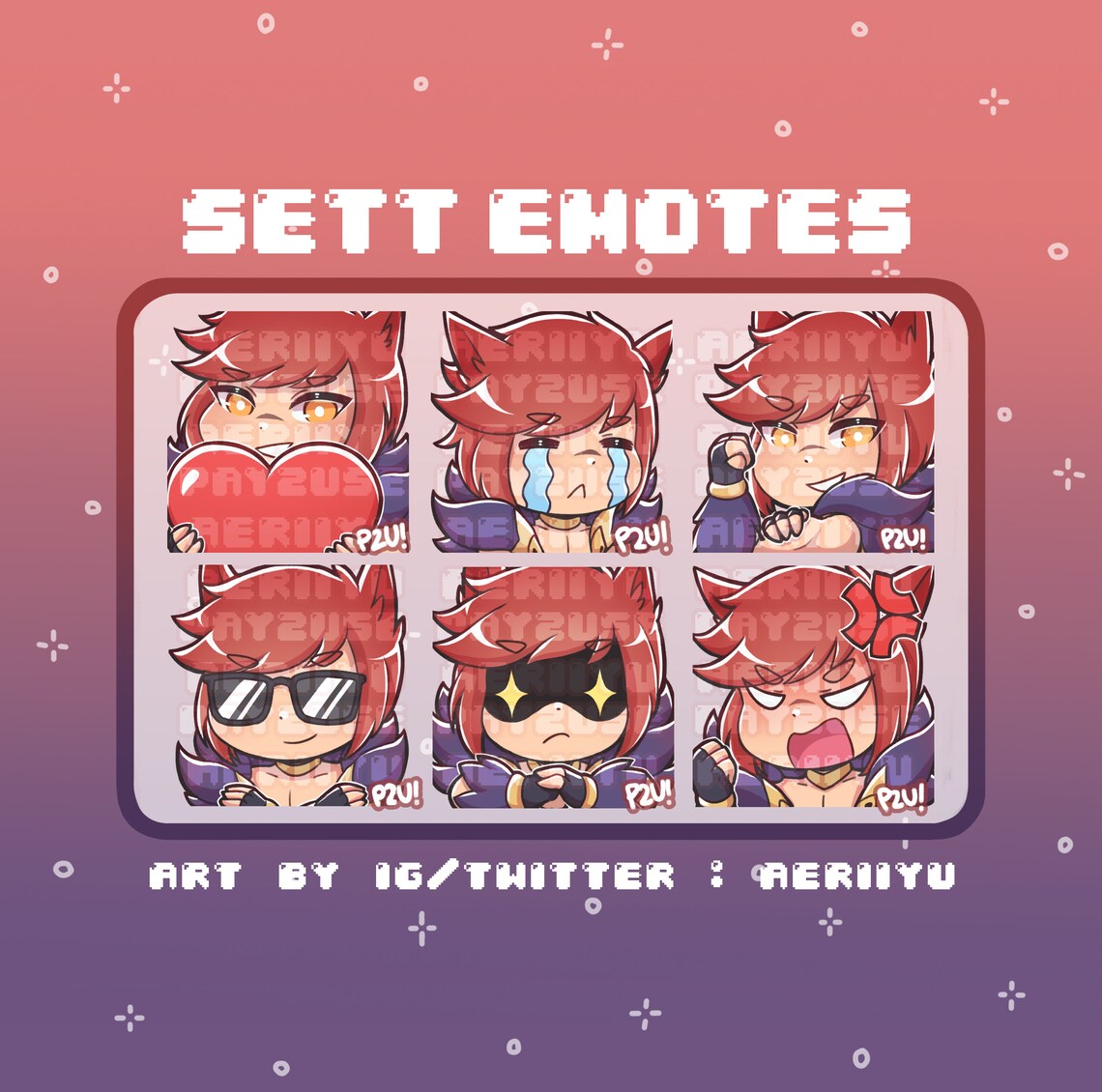 Sett Emotes for Twitch and Discord - Etsy