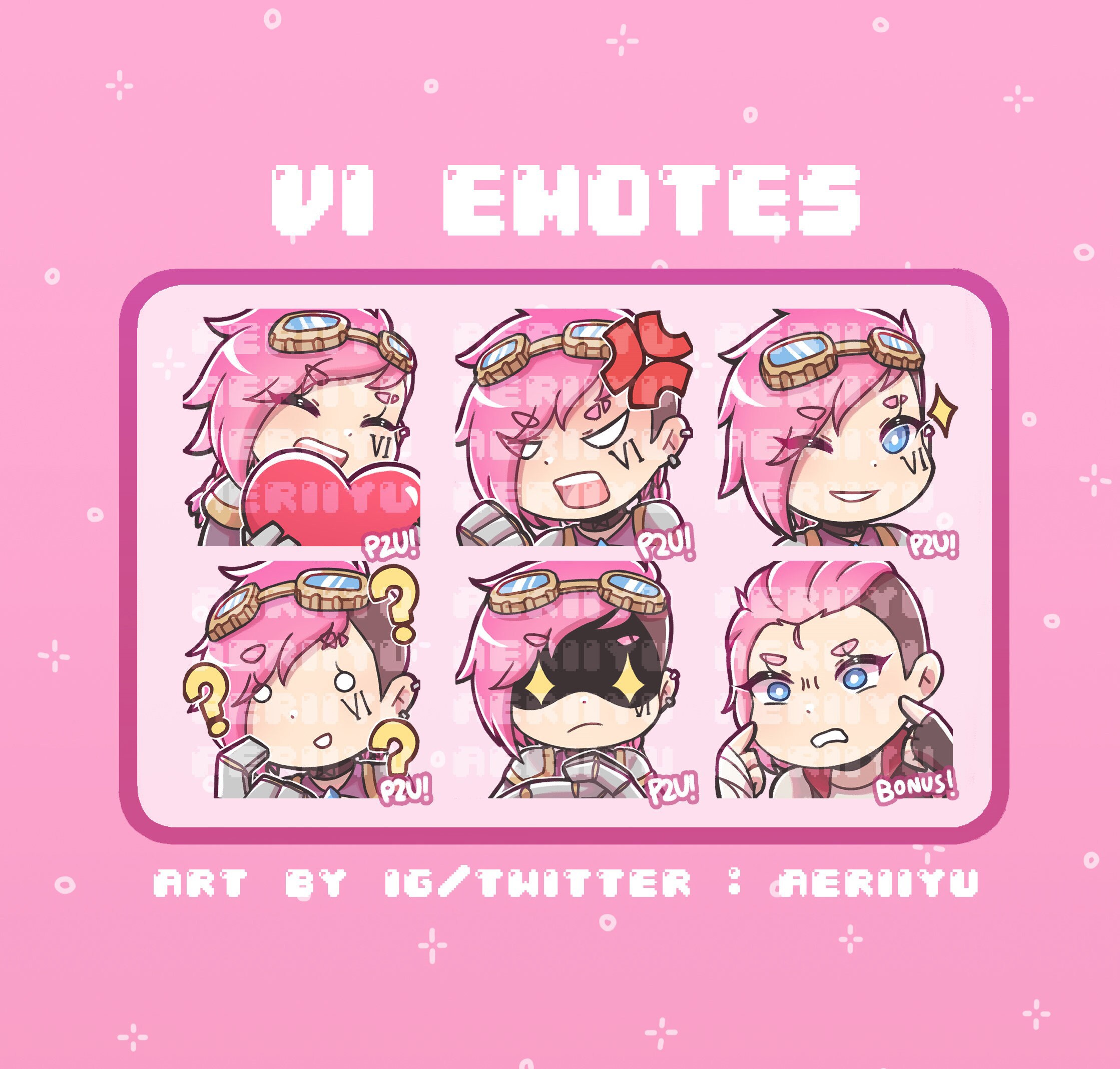 Vi Emotes for Twitch and Discord - Etsy
