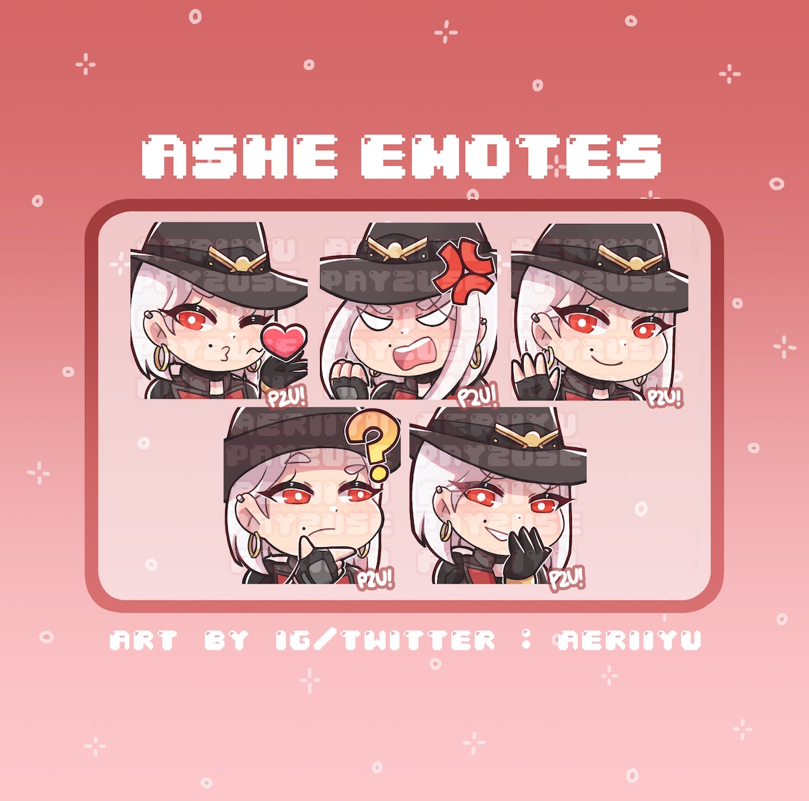 Ashe Emotes - Etsy