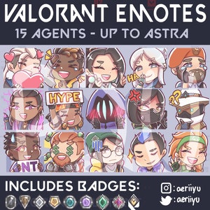 Valorant Emotes and Badges - Etsy
