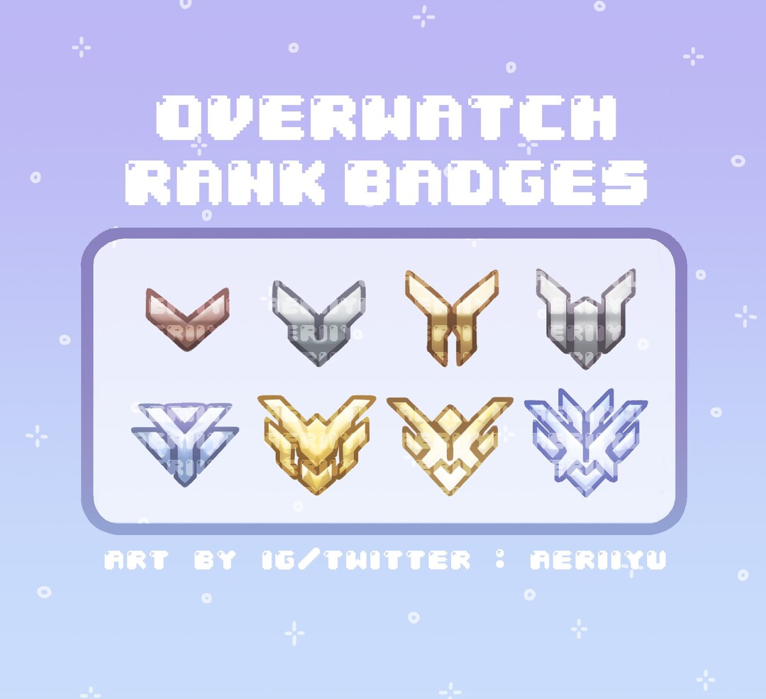 Overwatch Rank Badges - Etsy