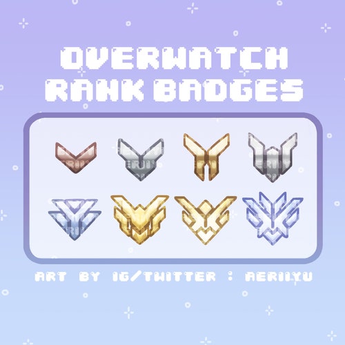 Overwatch Rank Badges - Etsy
