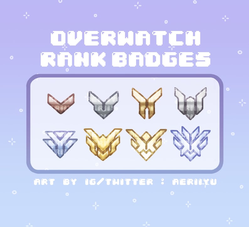 Overwatch Rank Badges - Etsy