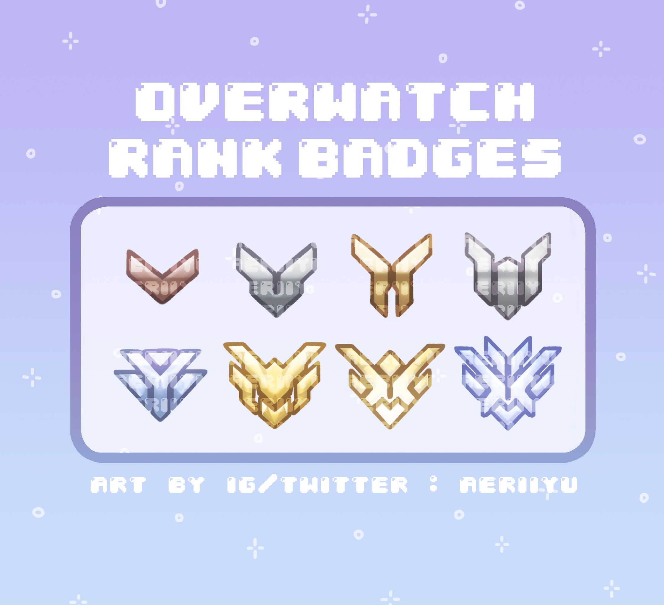Overwatch Rank Badges - Etsy