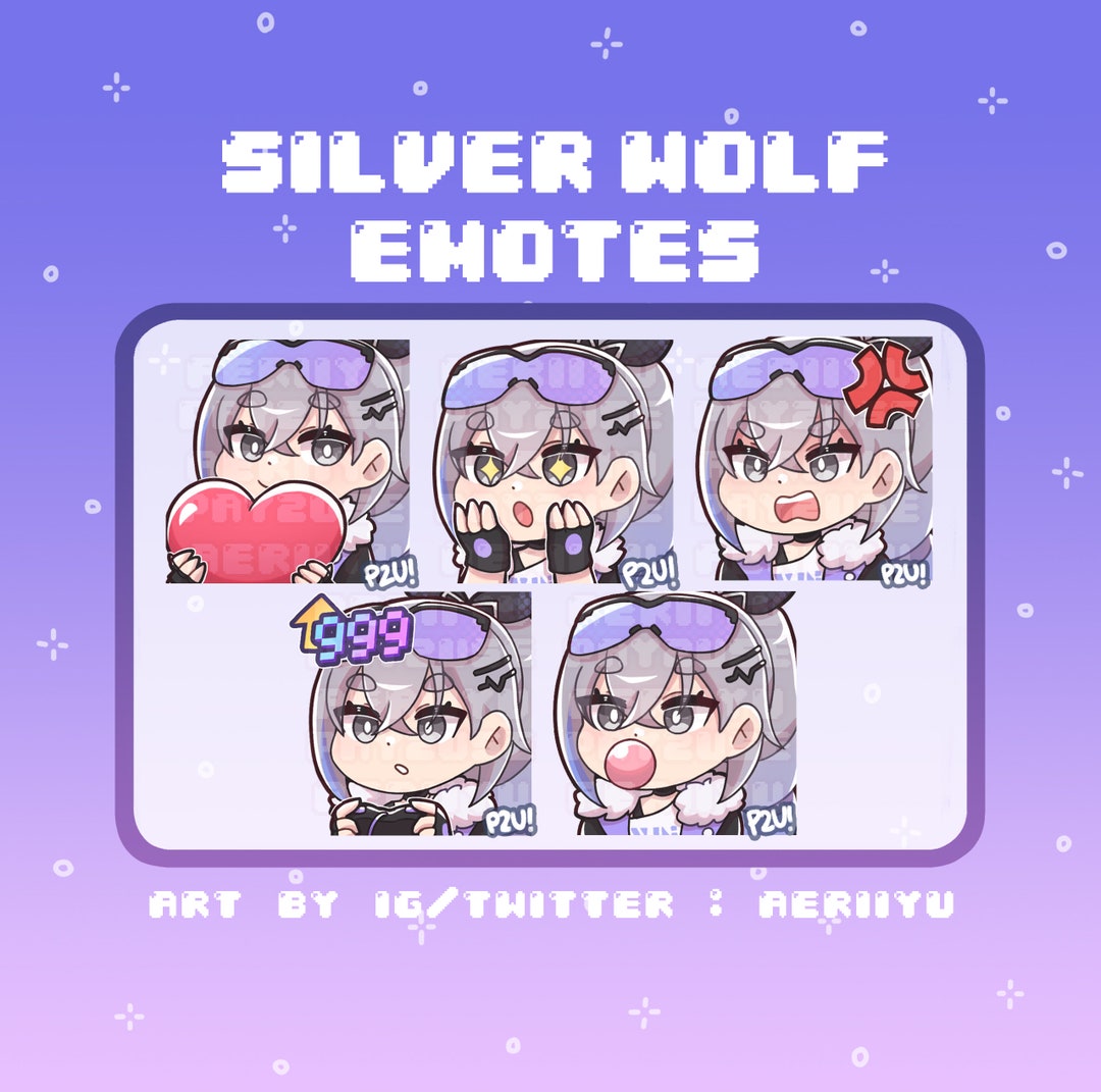 HSR Silver Wolf Emotes - Etsy