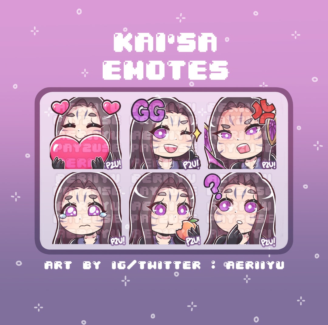 Kai'sa Emotes for Twitch and Discord - Etsy
