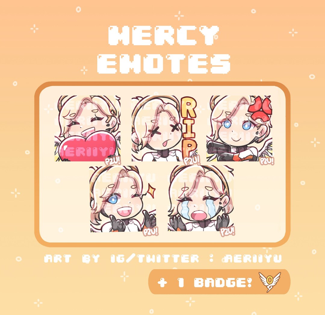 Mercy Emotes for Twitch and Discord - Etsy